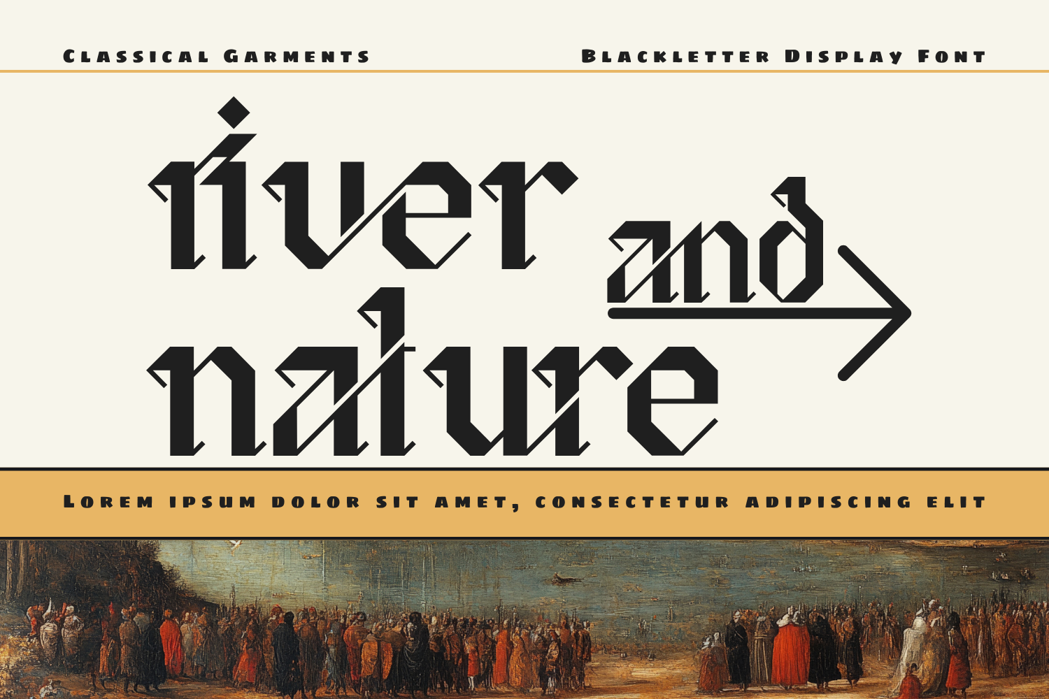 Classical Garments Font - 177 Studio