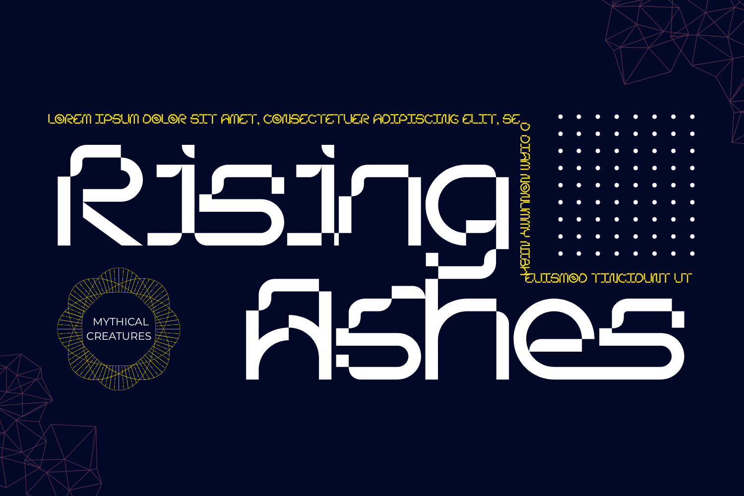 Mythical Creatures | Futuristic Font - 177 Studio