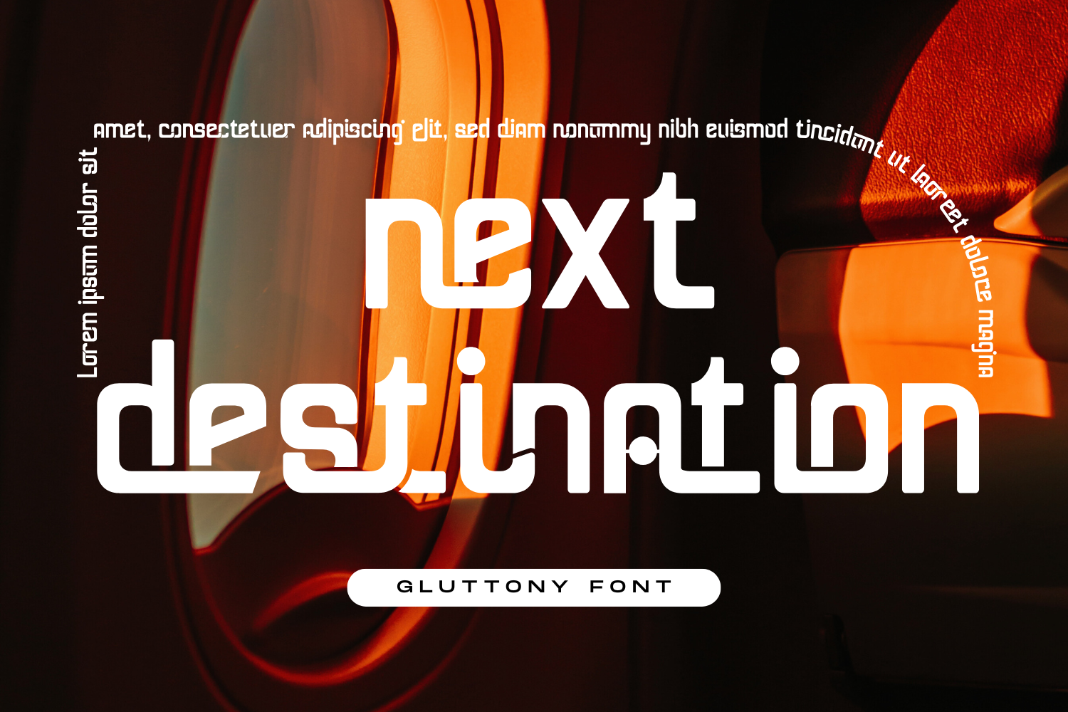 Gluttony Futuristic Font - 177 Studio