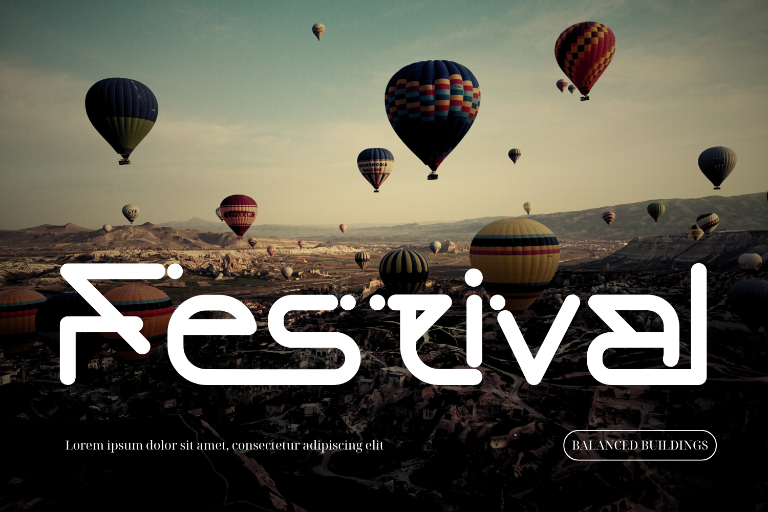 Balanced Buildings - Futuristic Font - 177 Studio